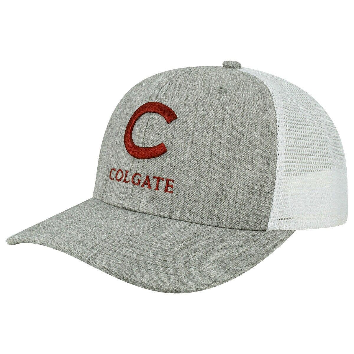 LEGACY ATHLETIC Men's Heather Gray/White Colgate Raiders Arch Trucker ...