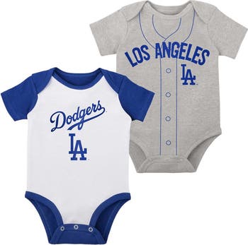 Outerstuff Infant White/Heather Gray Los Angeles Dodgers Two-Pack ...