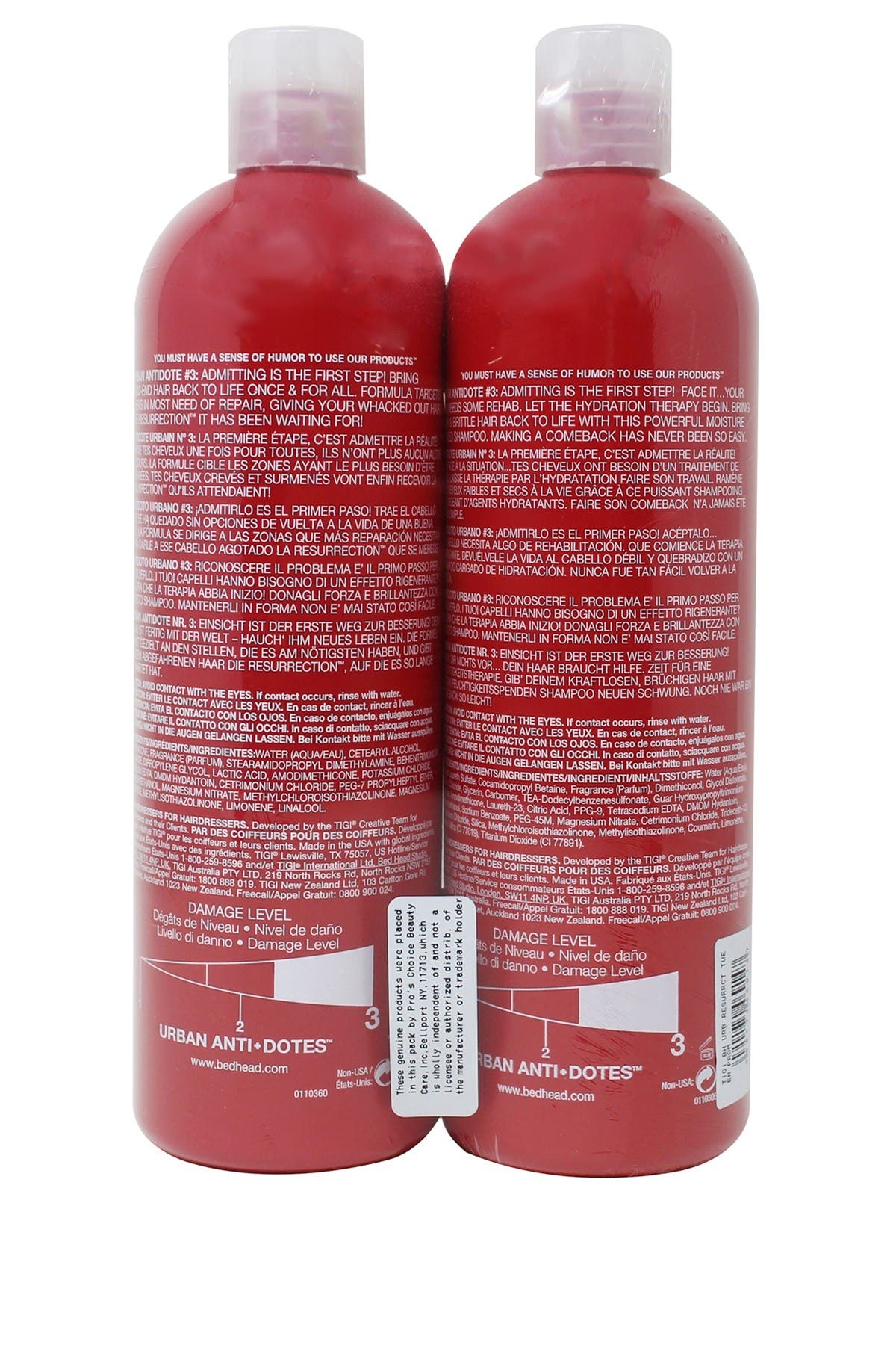 BEDHEAD TIGI Big Head Urban Anti + Dotes Resurrection Shampoo ...