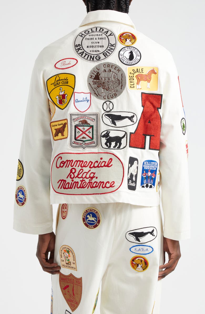 Bode Cambridge Patch Canvas Jacket | Nordstrom