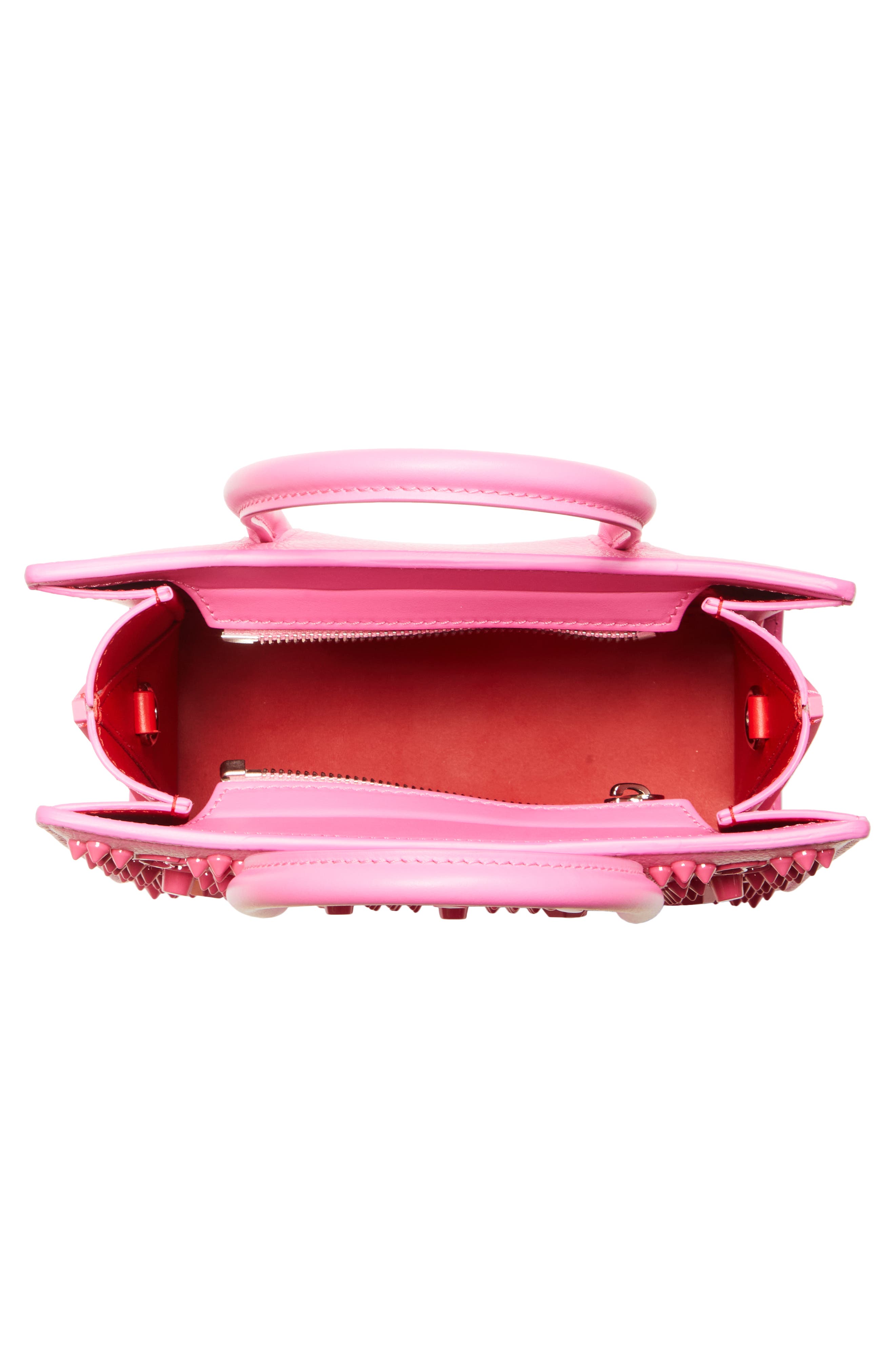Christian Louboutin Mini Paloma Studded Calfskin Satchel | Nordstrom