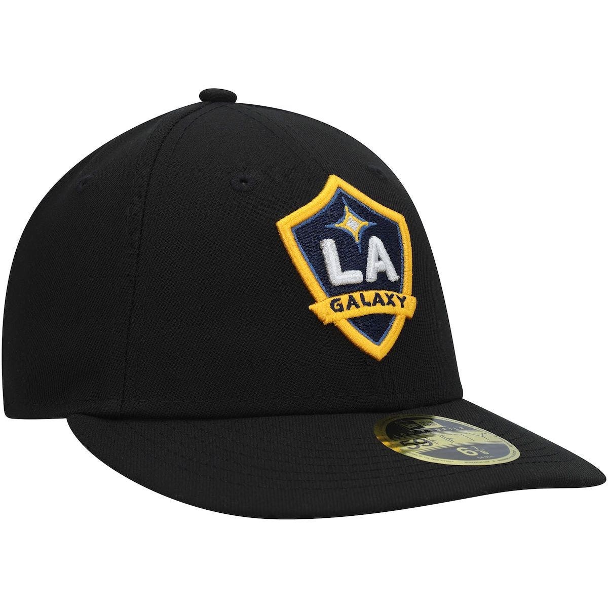 New Era Men's New Era Black LA Galaxy Primary Logo Low Profile 59FIFTY ...