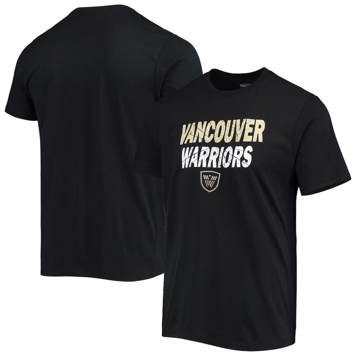 LEVELWEAR Men's Levelwear Black Vancouver Warriors Team Logo Thrive T ...