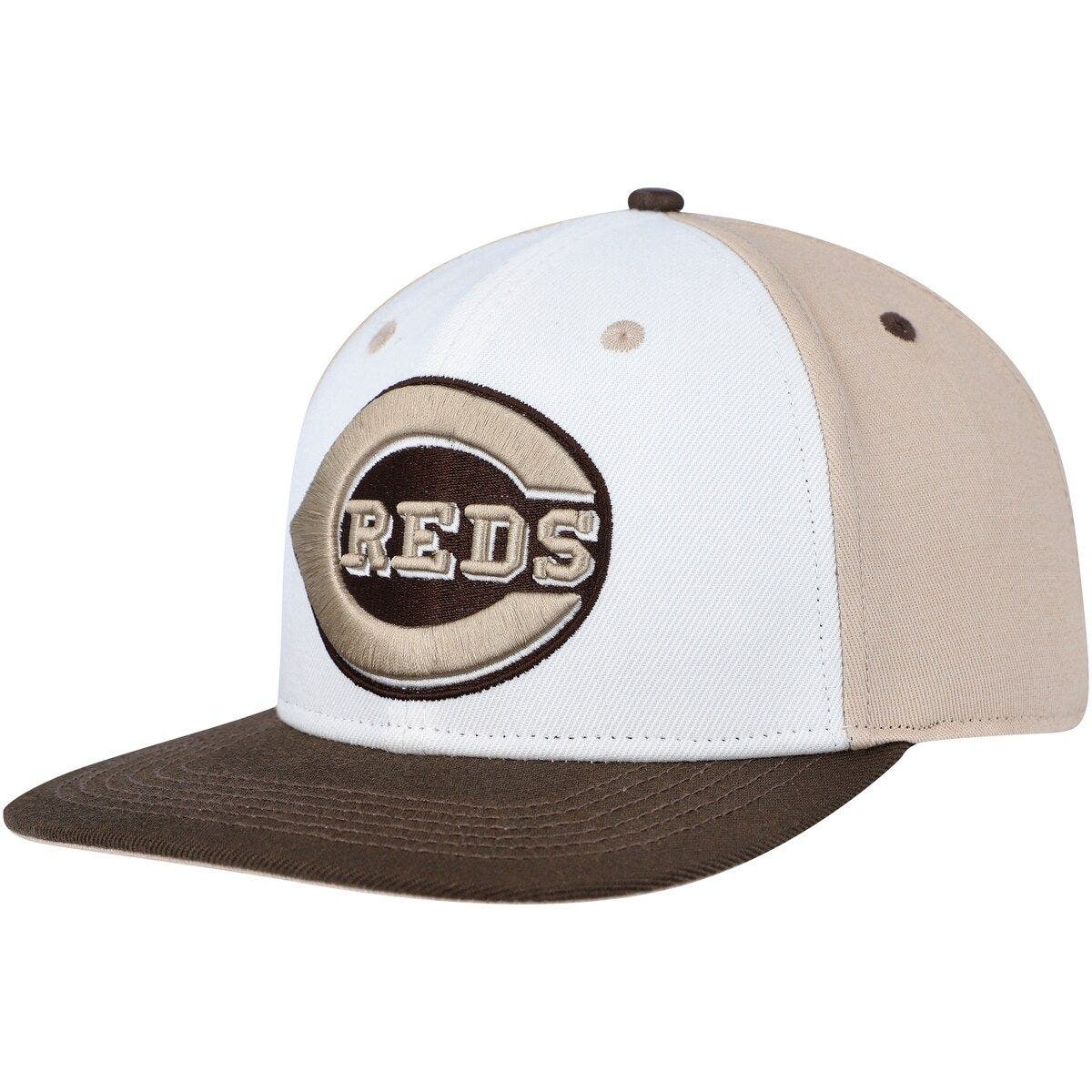 PRO STANDARD Men's Pro Standard White/Brown Cincinnati Reds Chocolate ...