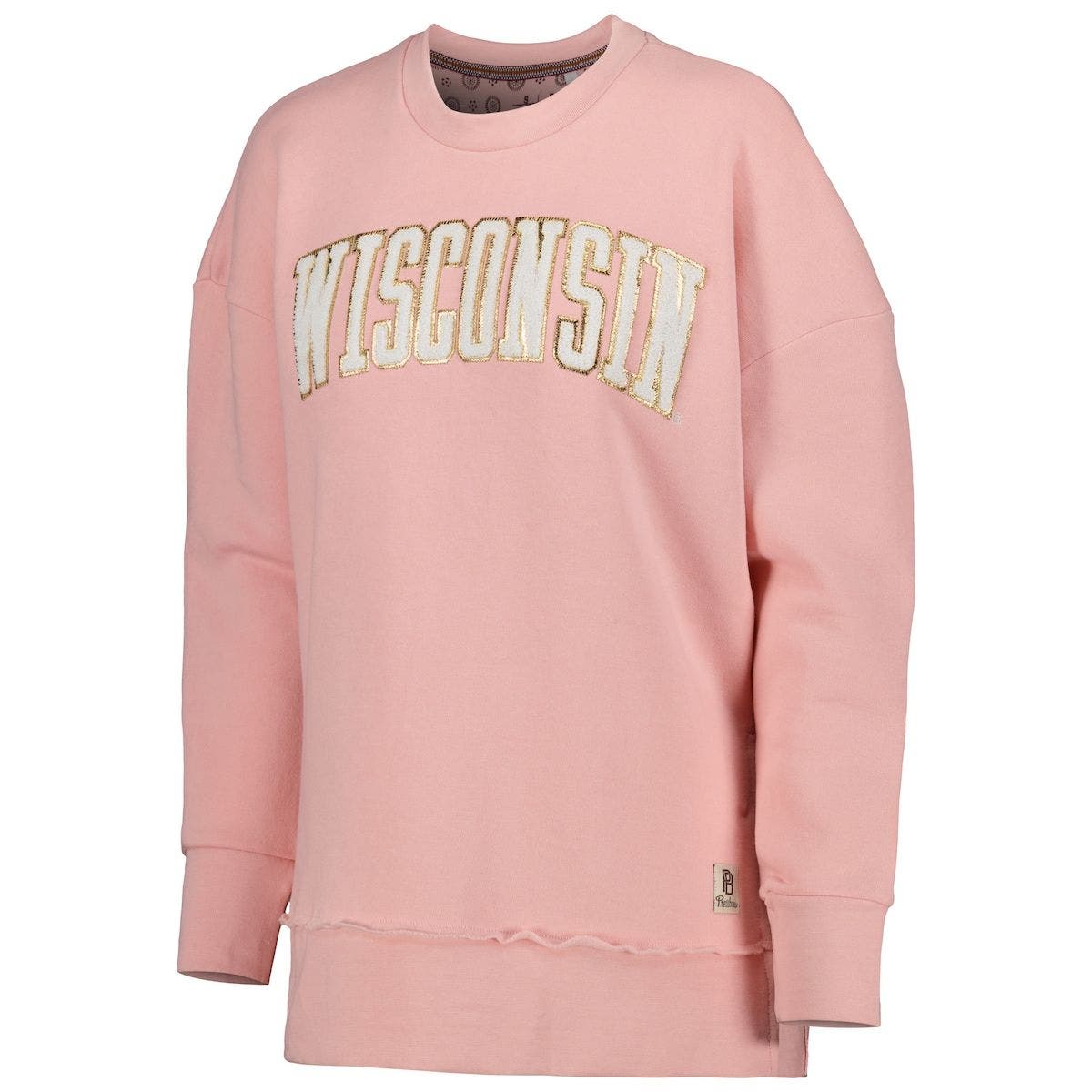 PRESSBOX Women's Pressbox Pink Wisconsin Badgers La Jolla Fleece ...