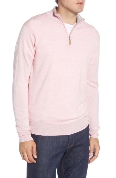 Men's Pink Quarter Zip Sweaters | Nordstrom