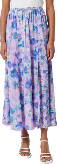 French Connection Gretha Respons Delph Watercolor Print Fit & Flare ...