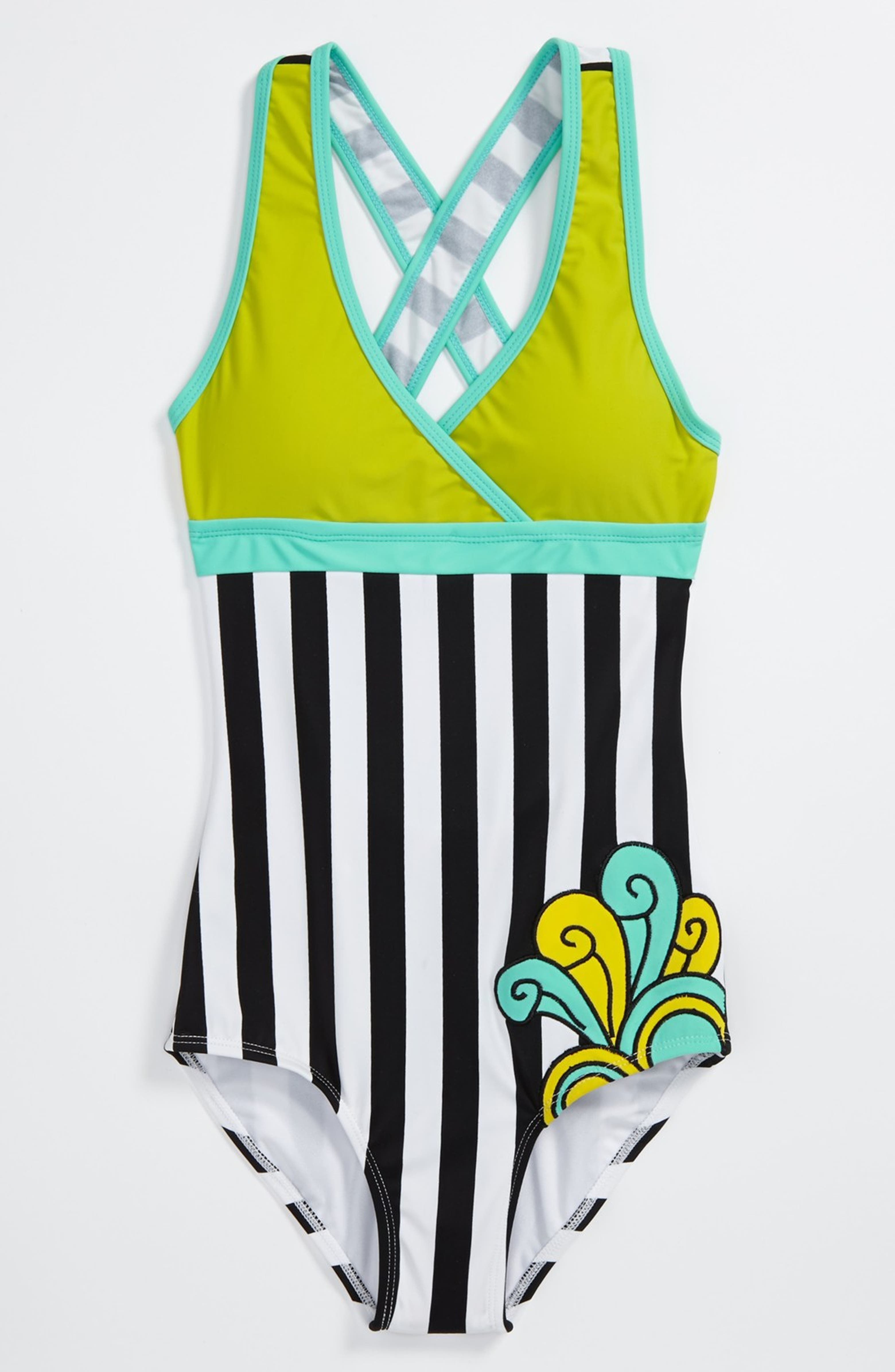 Limeapple One Piece Swimsuit Big Girls Nordstrom