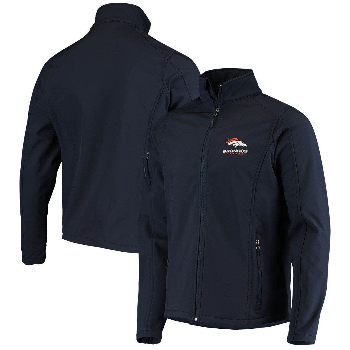 DUNBROOKE Men's Dunbrooke Navy Denver Broncos Sonoma Softshell Full-Zip ...