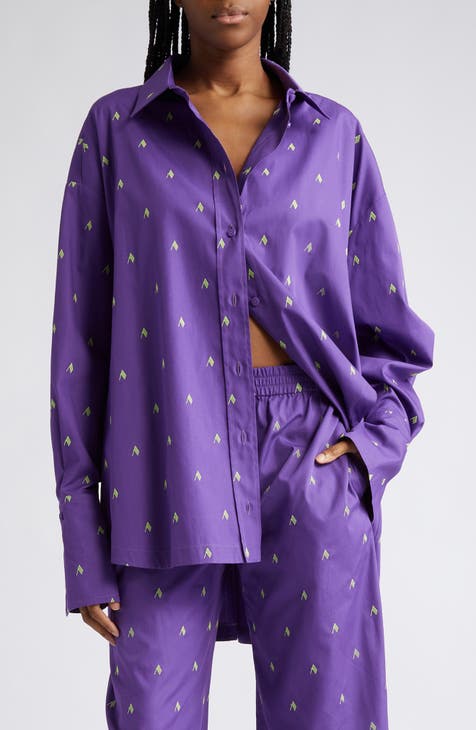 Women's Purple Button Up Tops | Nordstrom