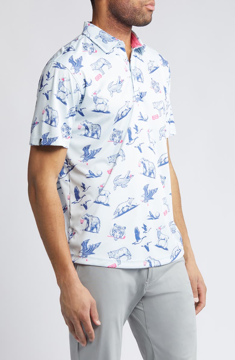 Swannies Ted Animal Print Golf Polo | Nordstrom