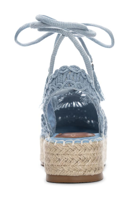 Chinese Laundry Sunny Macramé Platform Sandal In Blue | ModeSens