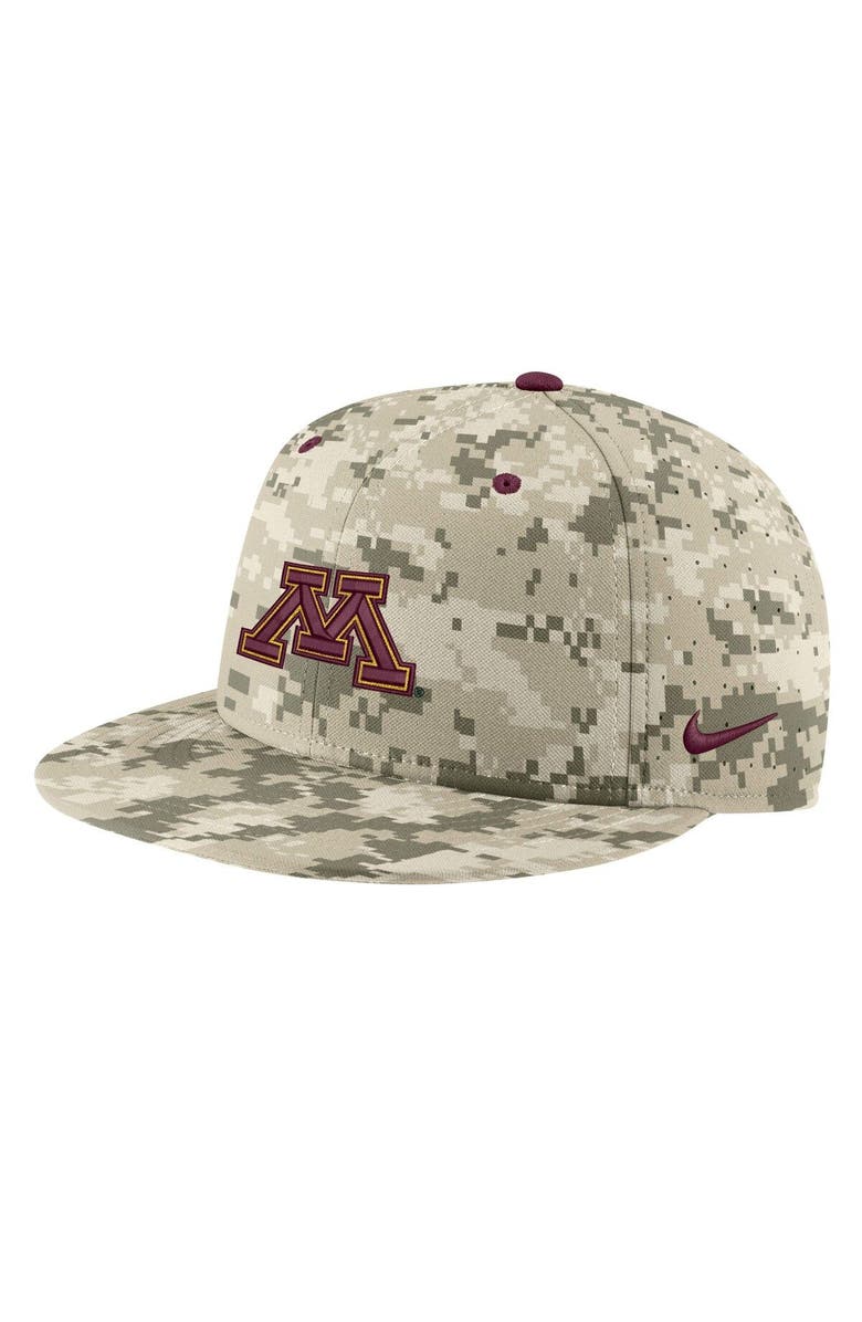 Nike Men's Nike Camo Minnesota Golden Gophers Aero True Baseball Performance Fitted Hat | Nordstrom