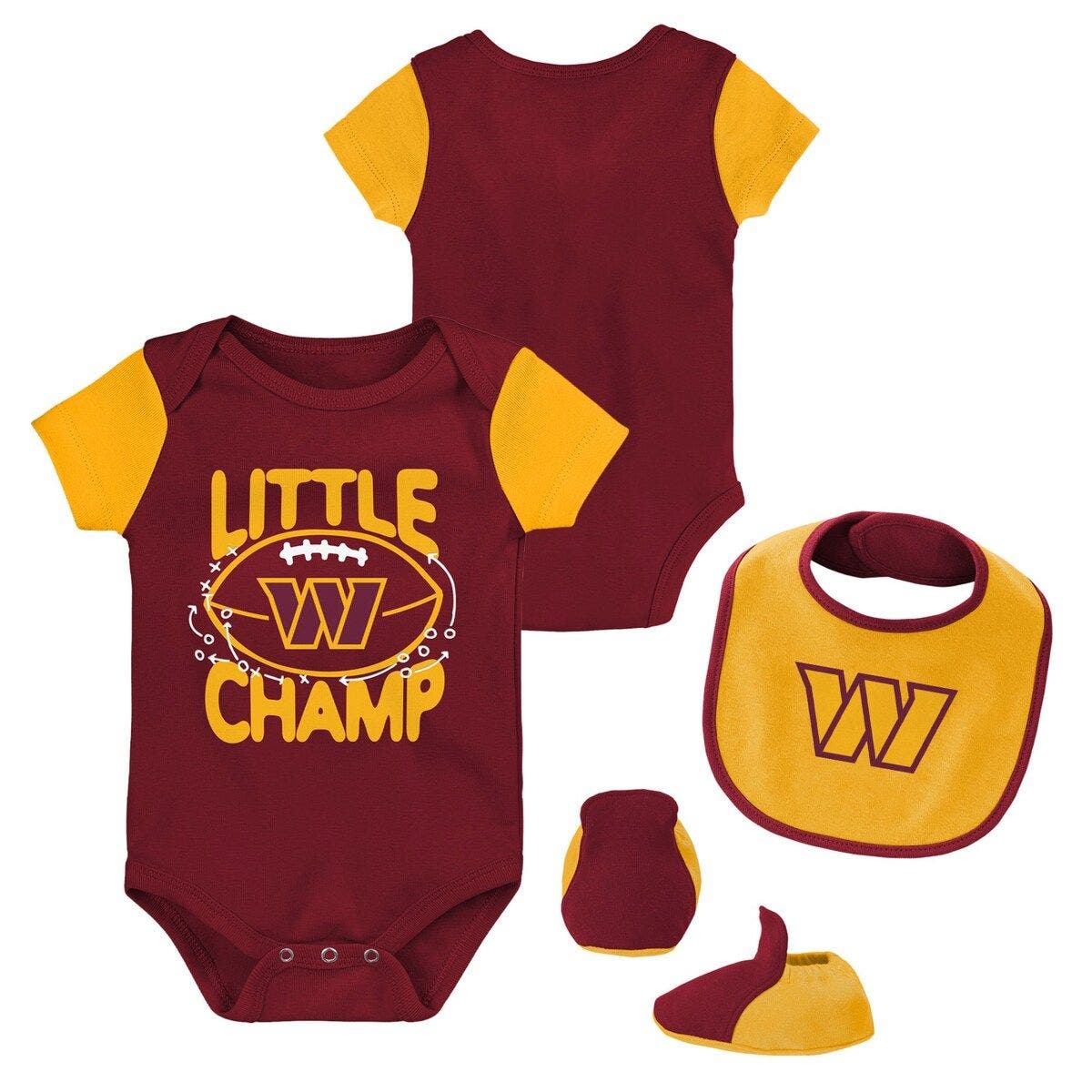 Outerstuff Newborn & Infant Burgundy/Gold Washington Commanders Little ...