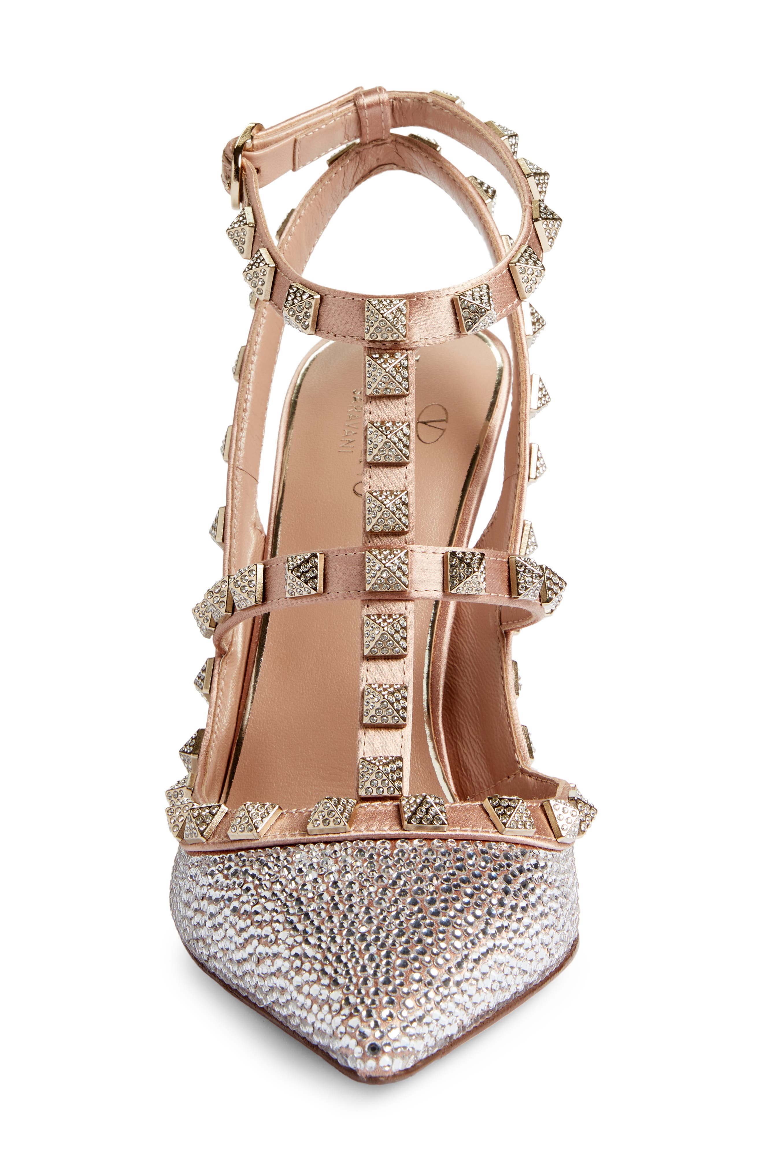 Valentino Garavani Rockstud Pointed Toe T-Strap Pump (Women) | Nordstrom
