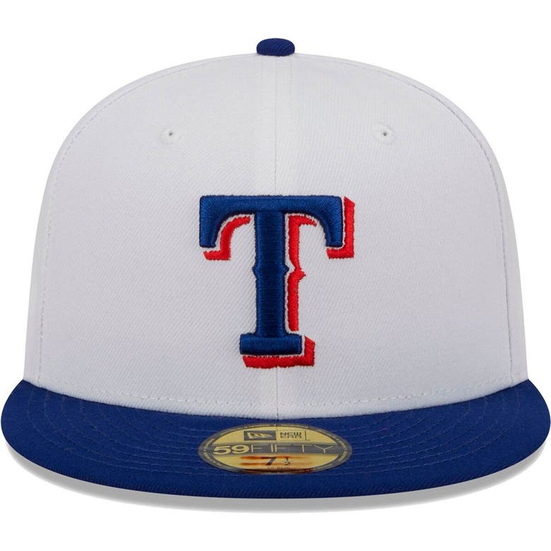 New Era White Texas Rangers Optic 59fifty Fitted Hat | ModeSens