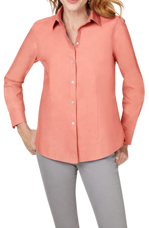 Women's Orange Button Up Tops | Nordstrom