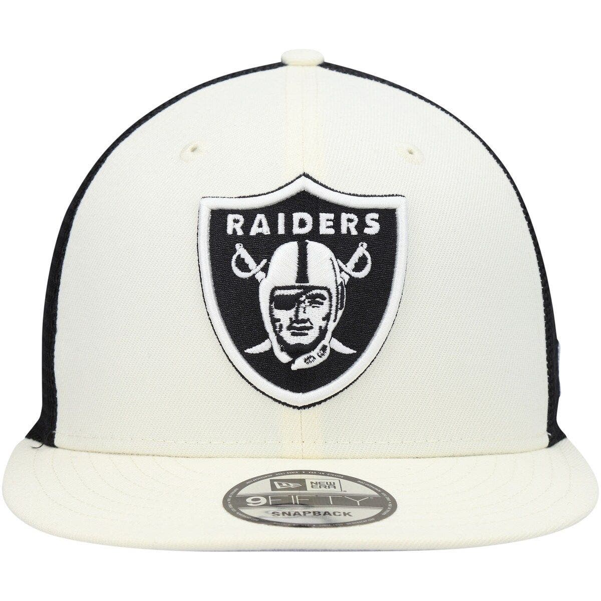 New Era Men's New Era Cream/Black Las Vegas Raiders Chrome Collection ...