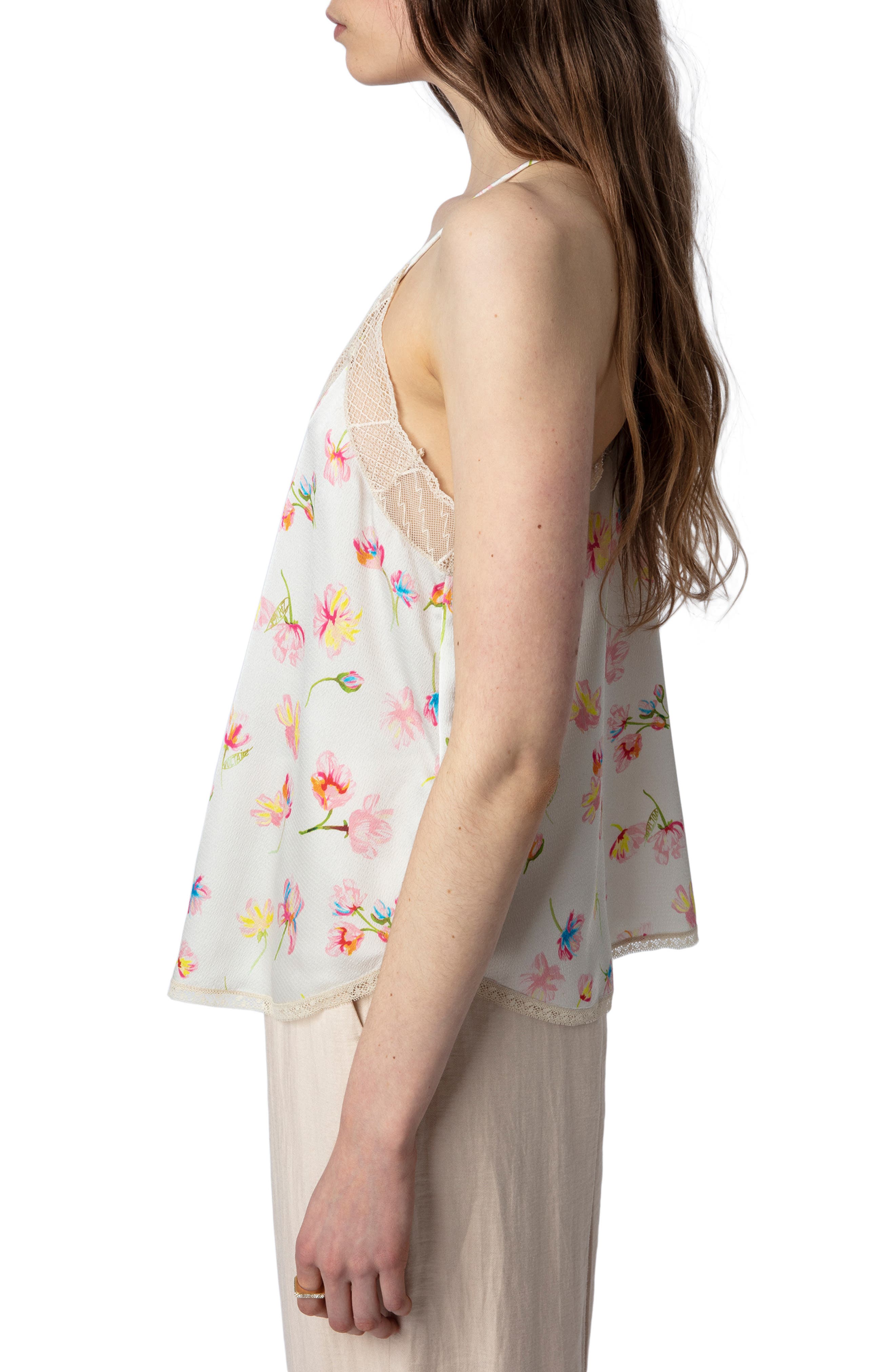 Zadig & Voltaire Christy Ripple Courtney Floral Camisole | Nordstrom