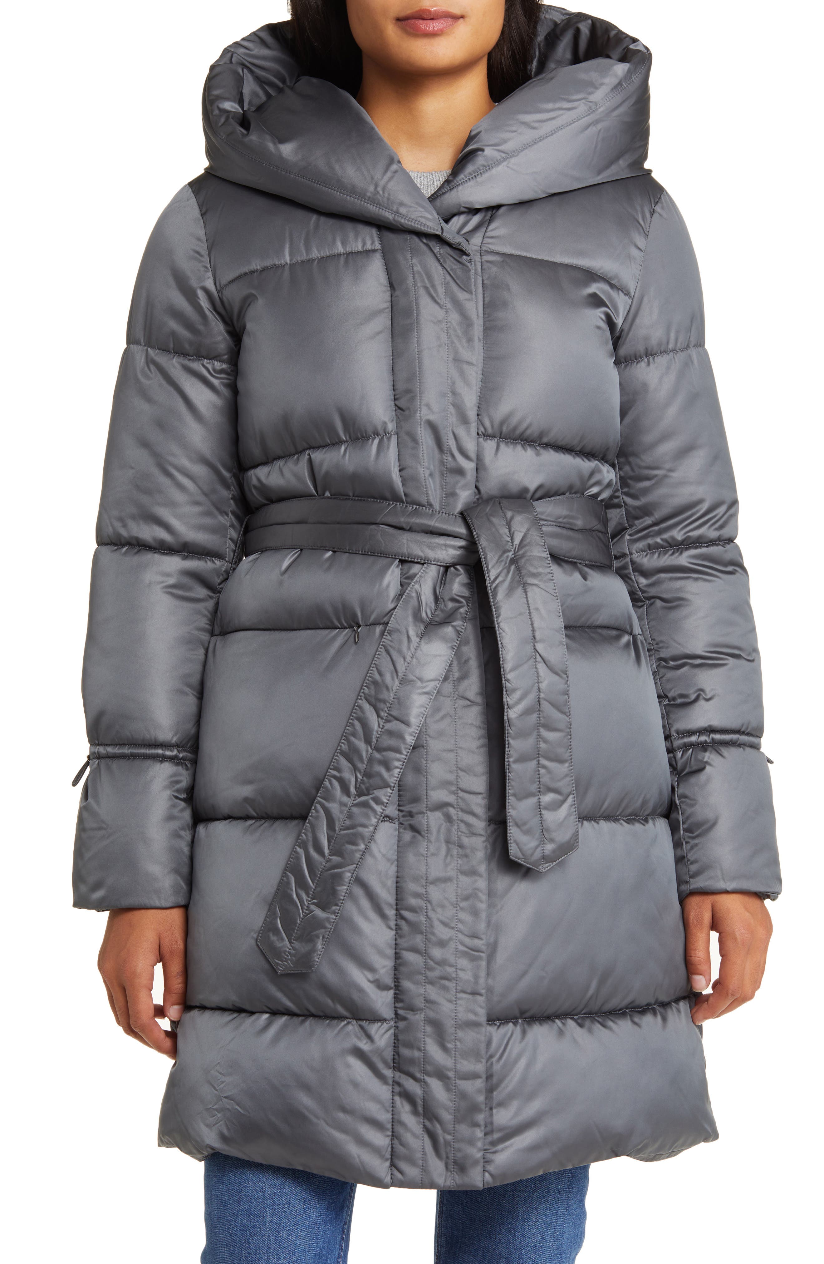 Via Spiga Hooded Puffer Jacket | Nordstrom