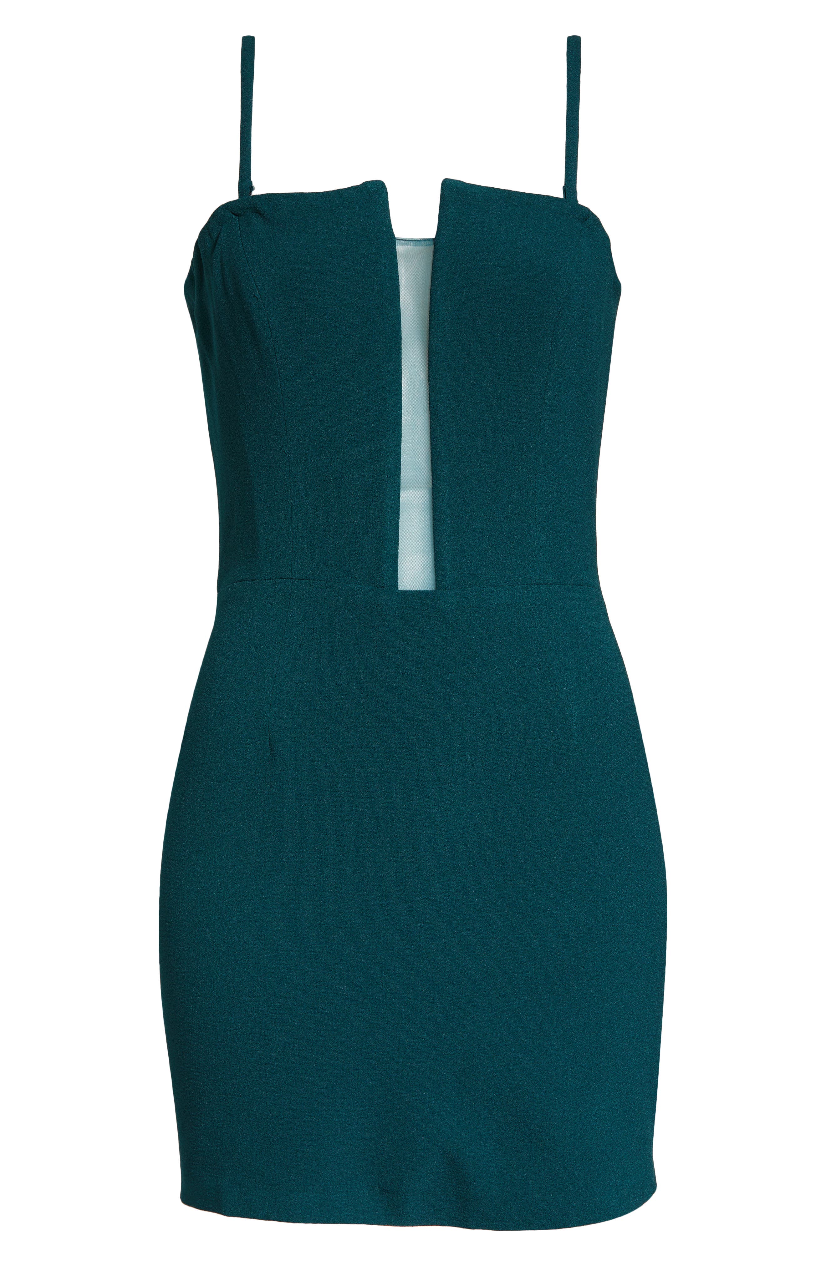 Dress the Population Chloe Illusion Inset Strapless Minidress | Nordstrom