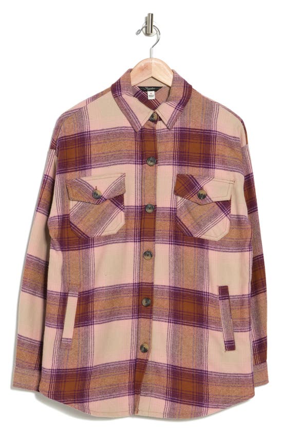 Supplies By Union Bay Jina Westlake Plaid Shacket In Sand Dune | ModeSens