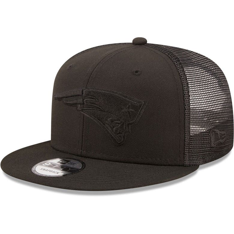 New Era Black New England Patriots Classic 9fifty Trucker Snapback Hat ...