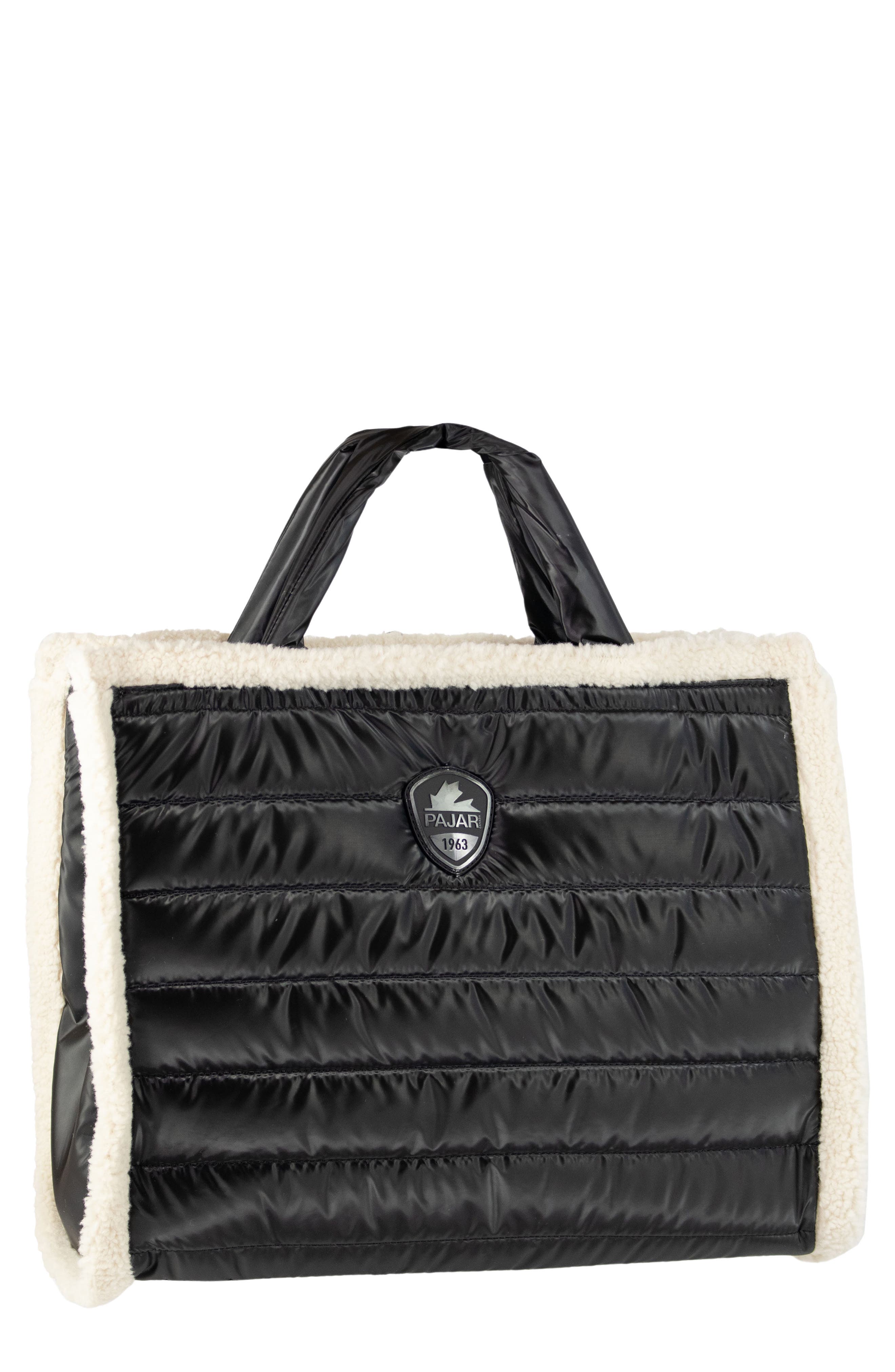 Pajar Quilted High Pile Fleece Trimmed Tote Bag | Nordstromrack