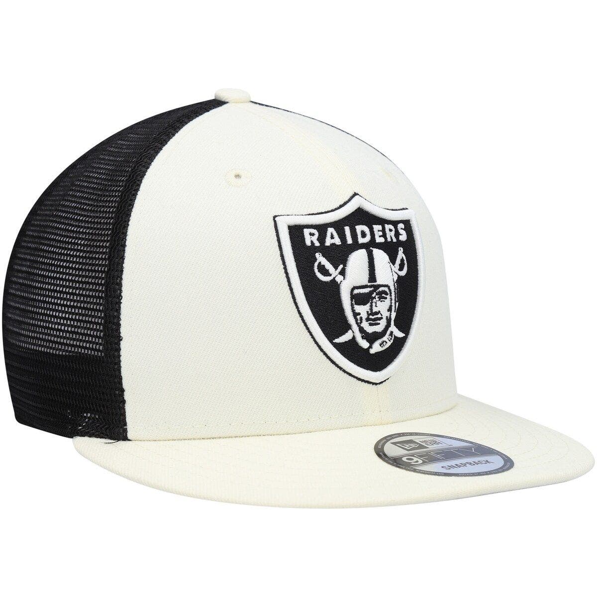 New Era Men's New Era Cream/Black Las Vegas Raiders Chrome Collection ...