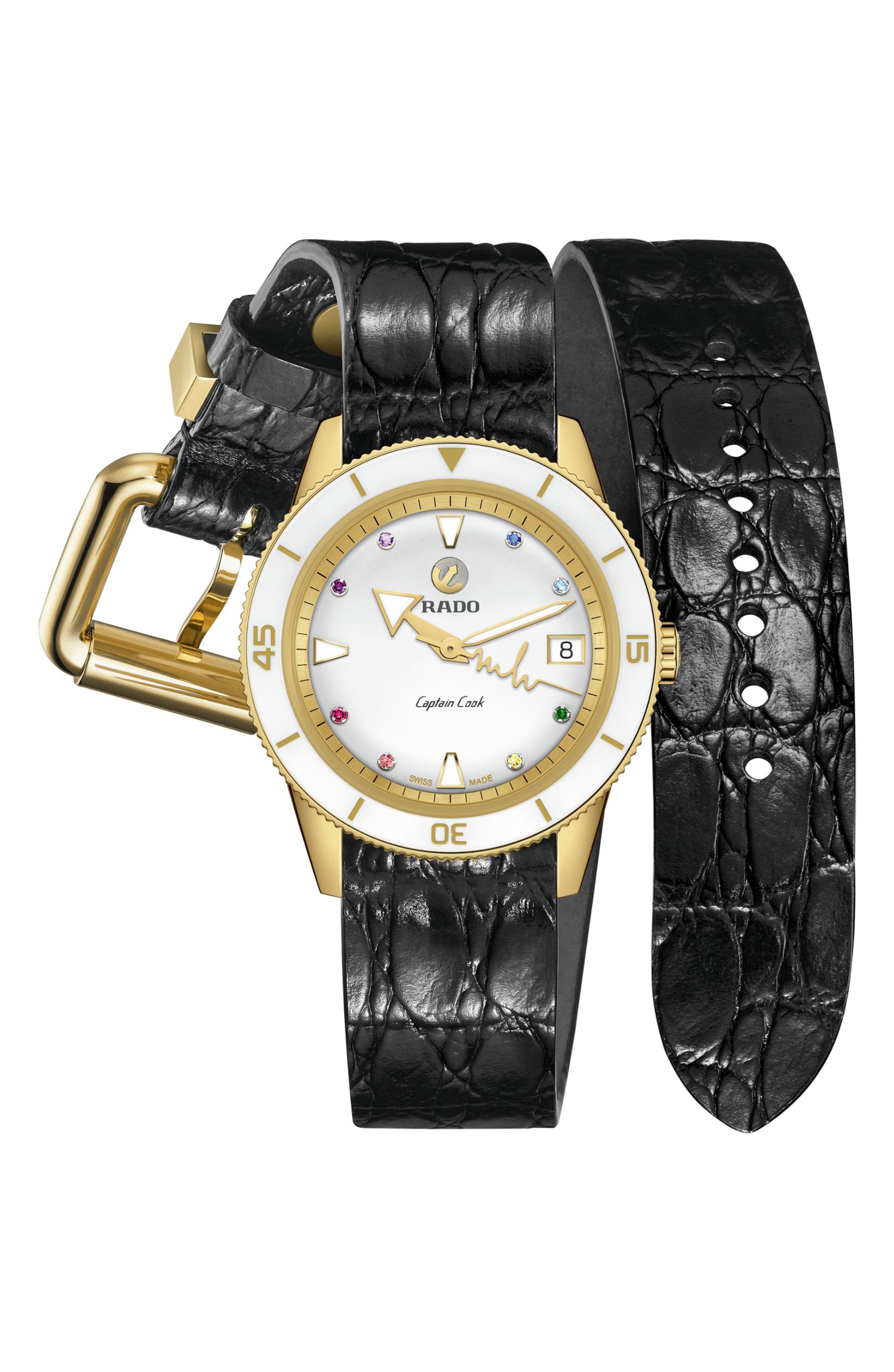 RADO Captain Cook x Marina Hoermanseder Automatic Watch, 37mm | Nordstrom