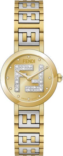 Fendi Forever Fendi Two Tone Diamond Quartz Bracelet Watch, 19mm - 0 ...