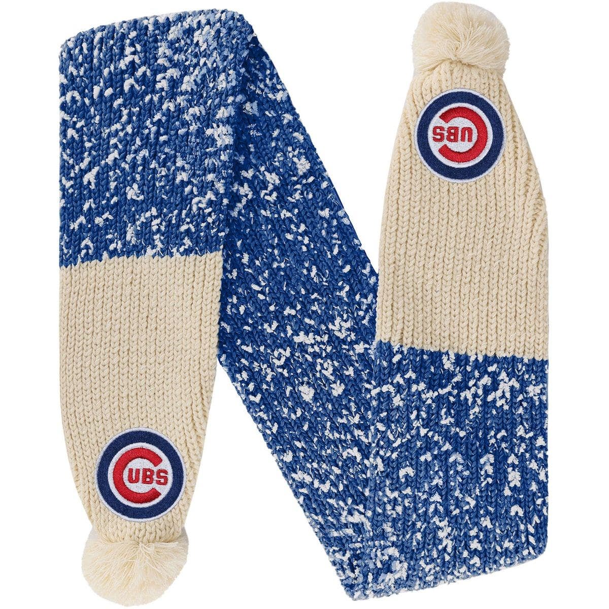FOCO Chicago Cubs Confetti Scarf with Pom | Nordstrom