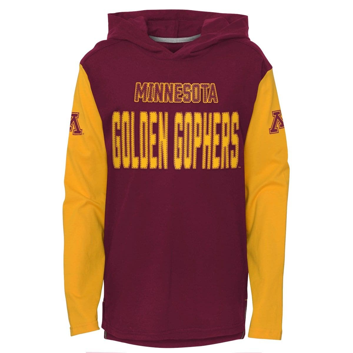 Outerstuff Youth Maroon Minnesota Golden Gophers Heritage Hoodie Long ...