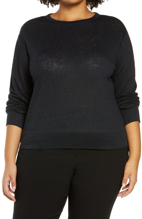 100% Linen Plus-Size Tops for Women | Nordstrom