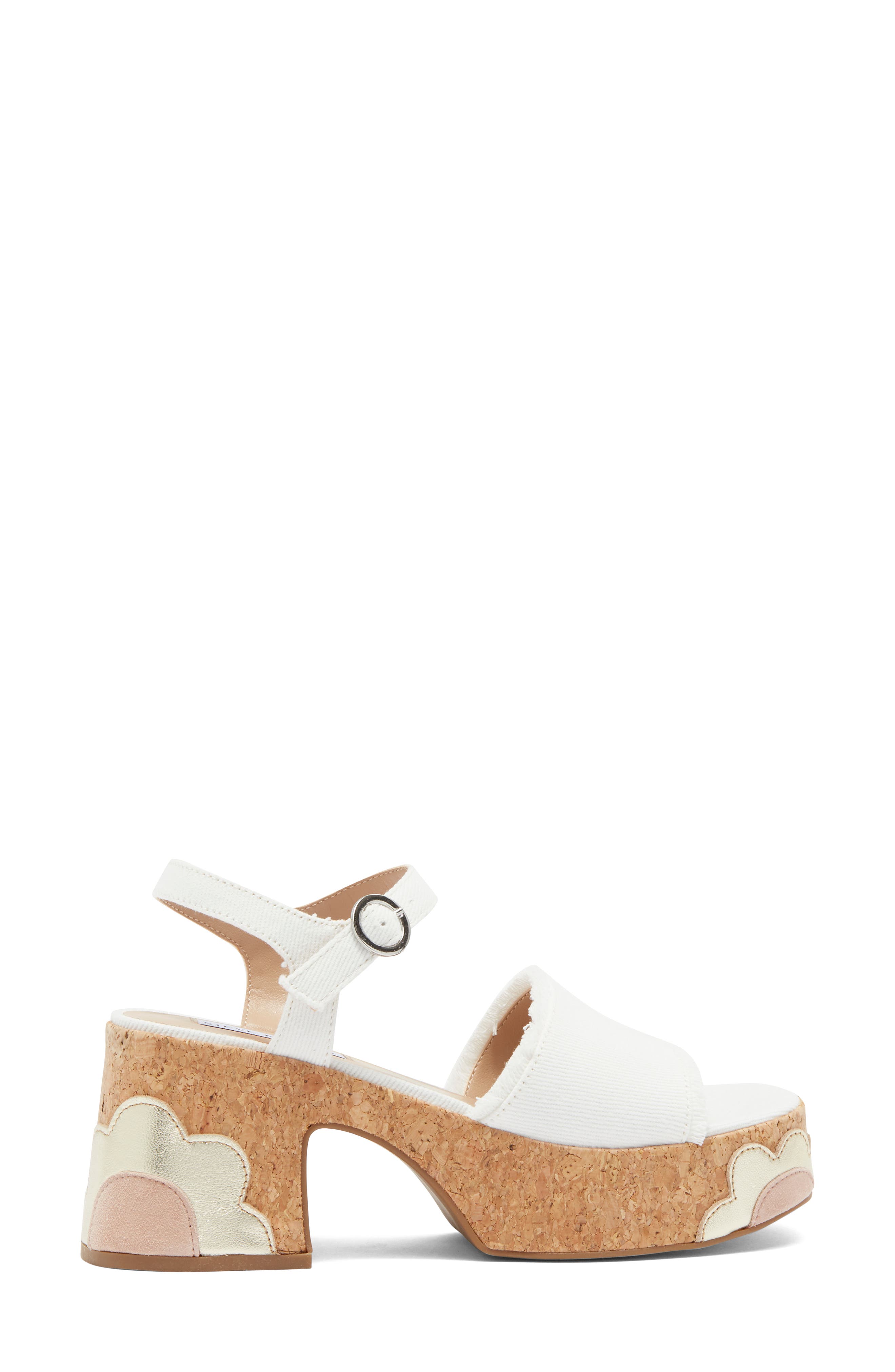 Steve Madden Daysee Frayed Denim Platform Sandal (Women) | Nordstromrack