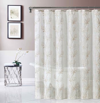 DAINTY HOME Stella Embroidered Shower Curtain | Nordstromrack