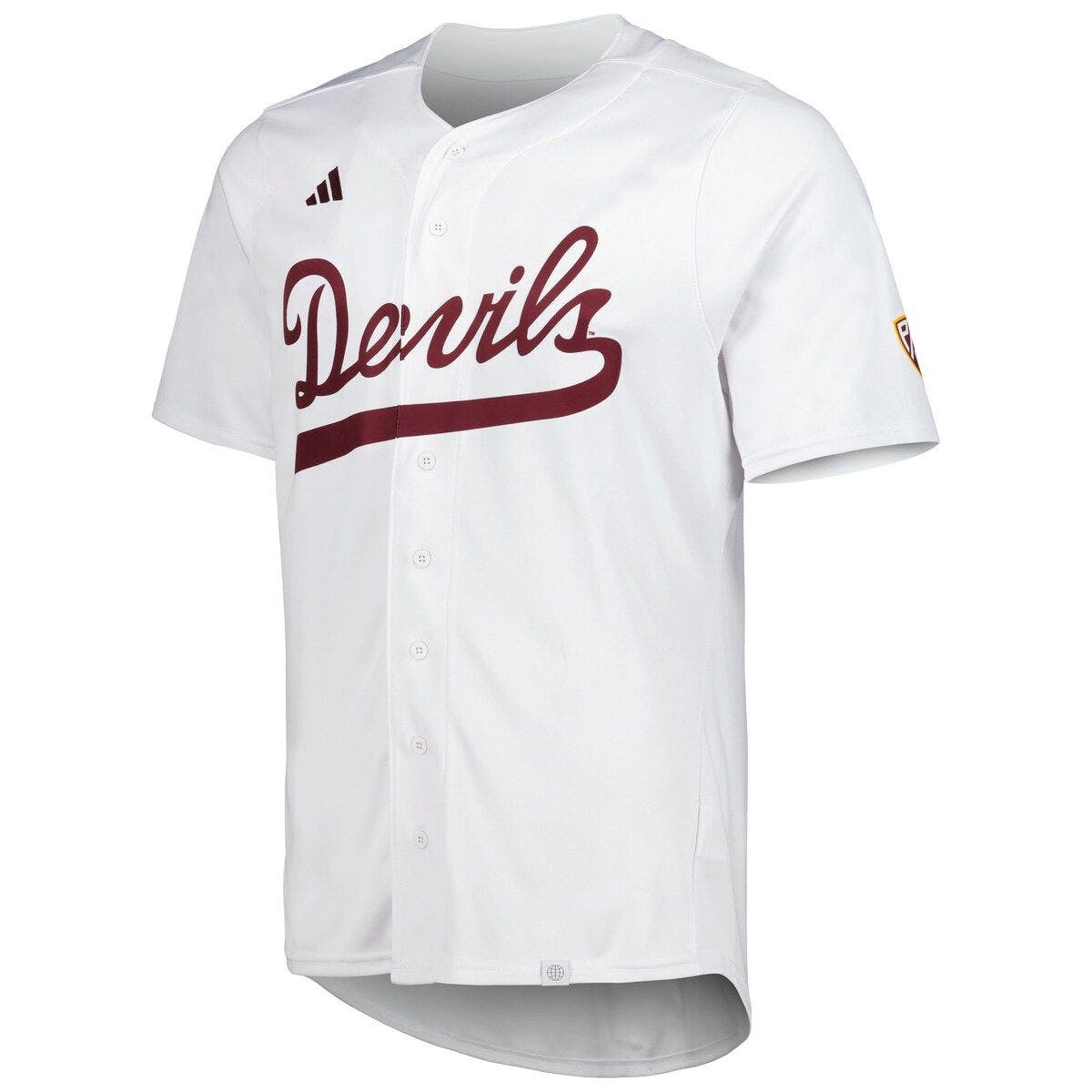 adidas Men's adidas White Arizona State Sun Devils Team Baseball Jersey ...