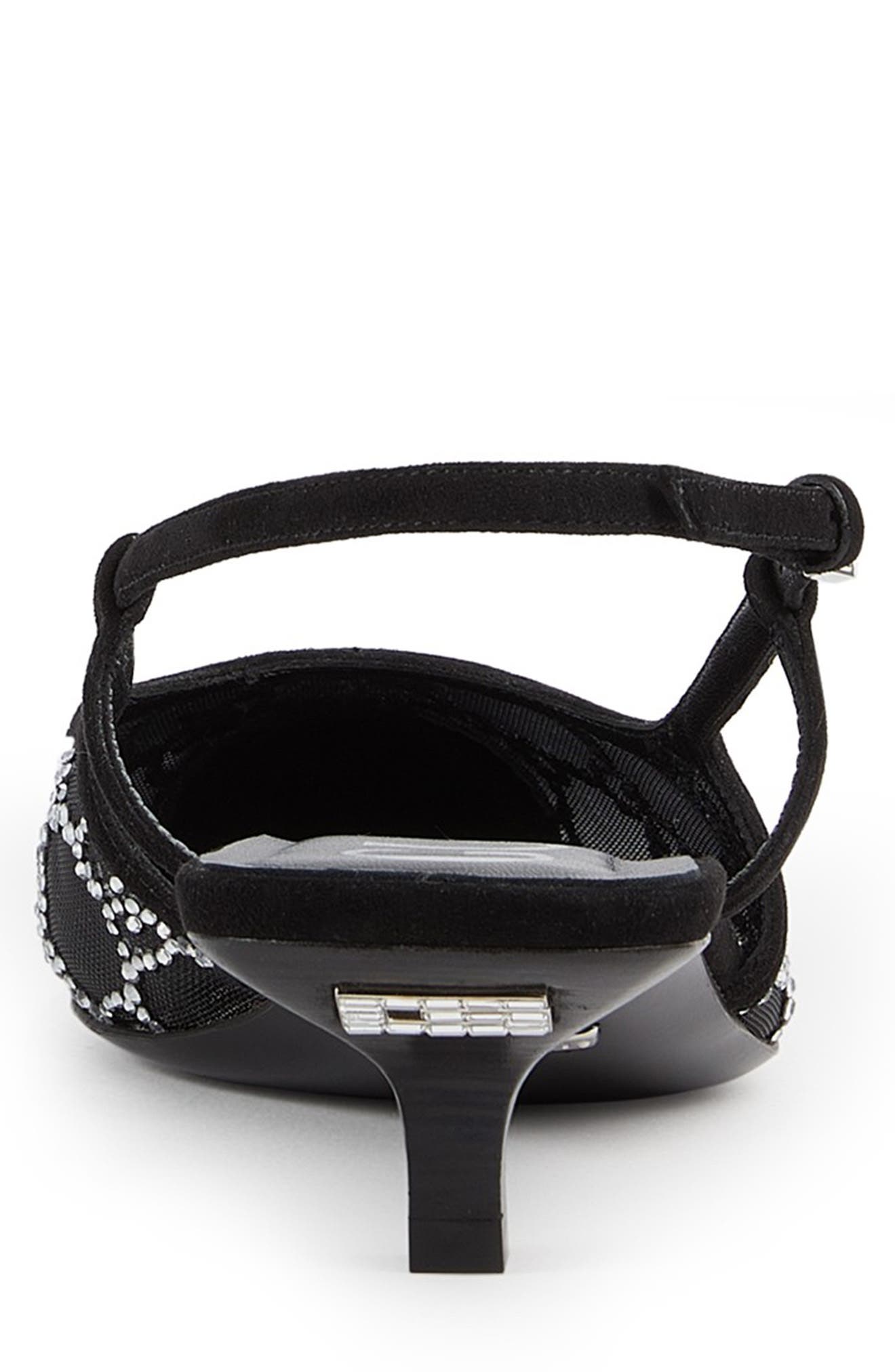 Gucci Tom GG Crystal Kitten Heel Slingback Pump (Women) | Nordstrom