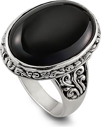 SAMUEL B. Oval Onyx Ring | Nordstromrack