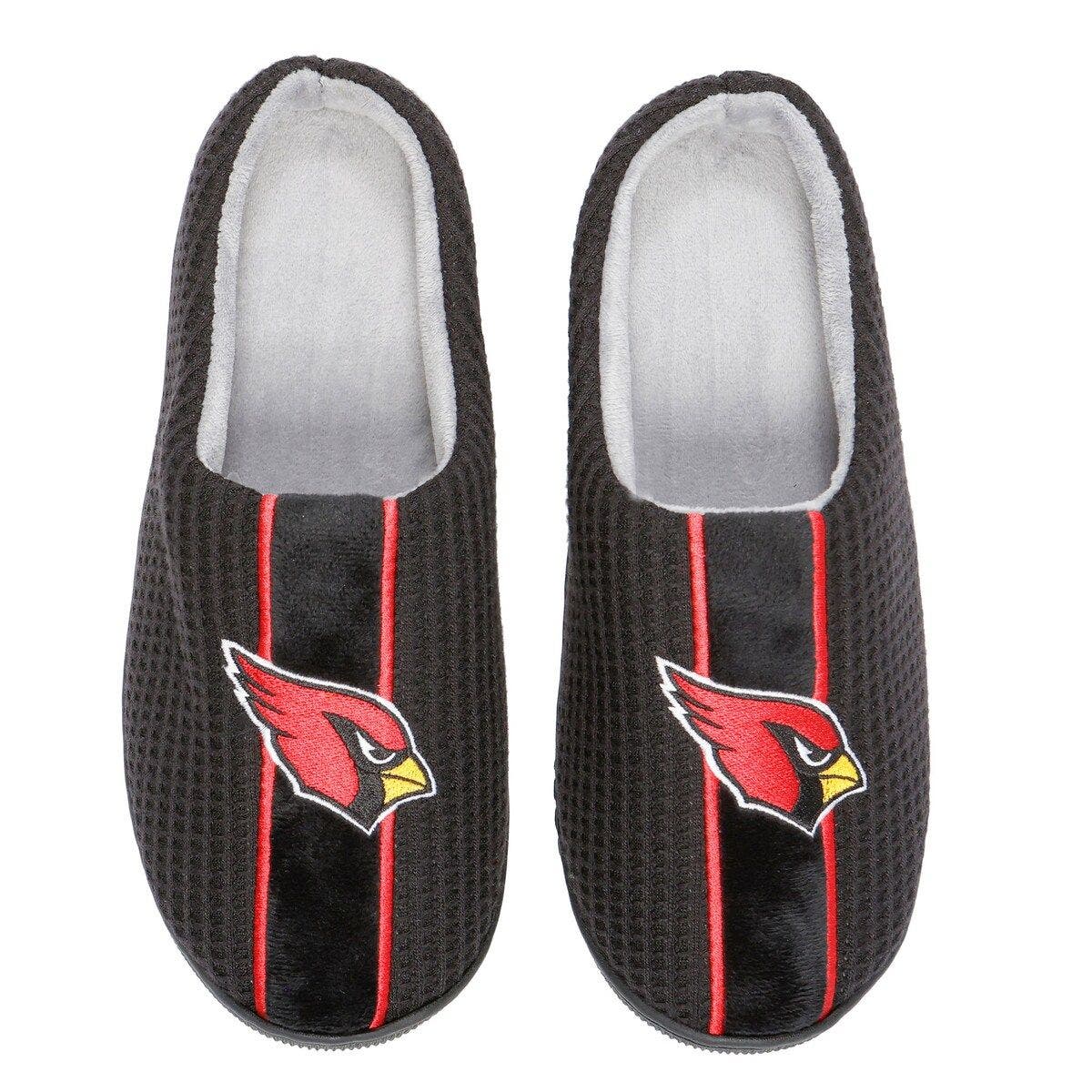 FOCO Men's FOCO Black Arizona Cardinals Team Stripe Memory Foam Slide ...