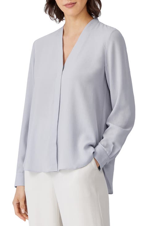 Womens Crepe Blouse Nordstrom