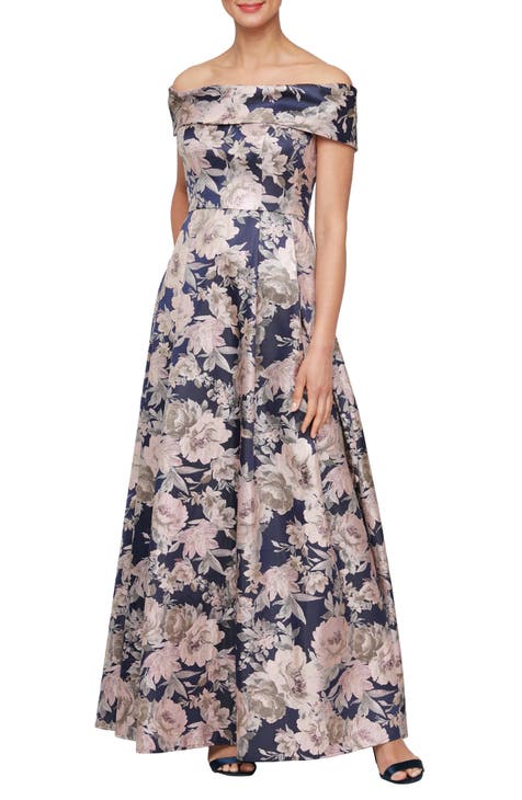 Off the Shoulder Floral Dresses for Women