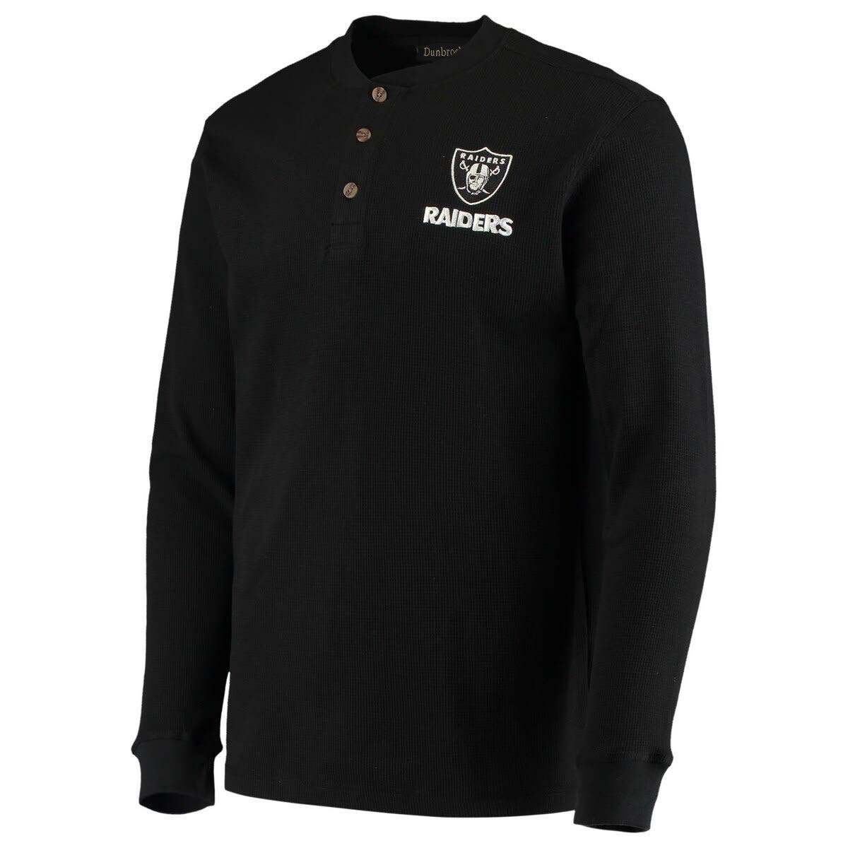 DUNBROOKE Men's Dunbrooke Black Las Vegas Raiders Logo Maverick Thermal ...
