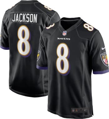 Nike Men's Nike Lamar Jackson Black Baltimore Ravens Alternate Game ...