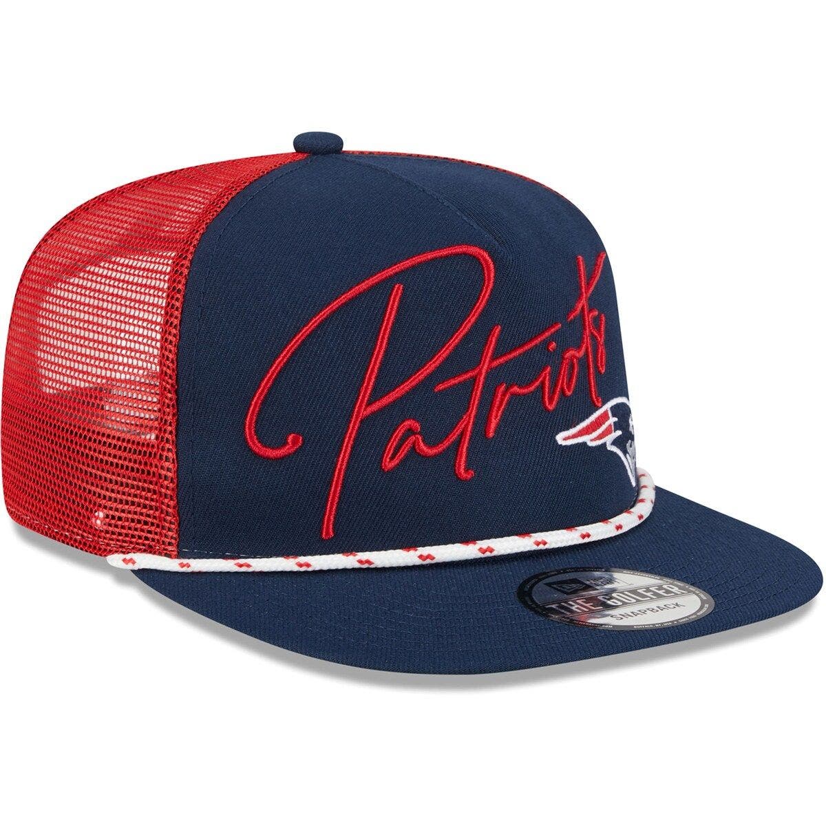 New Era Men's New Era Navy New England Patriots Script Logo Golfer ...