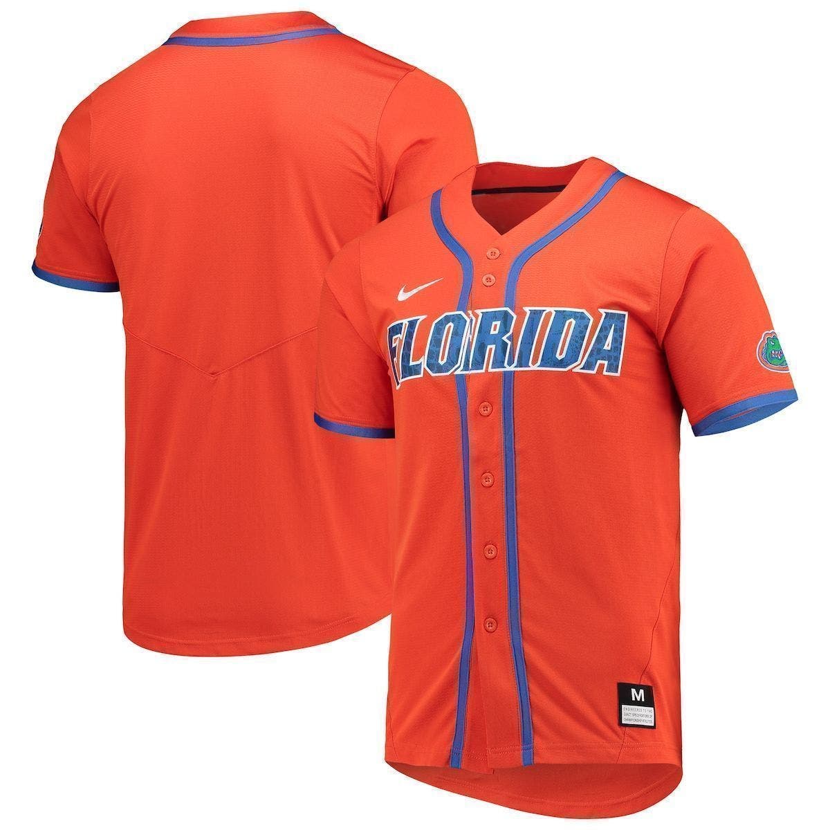 Nike Men's Nike Orange Florida Gators Full-Button Replica Baseball ...
