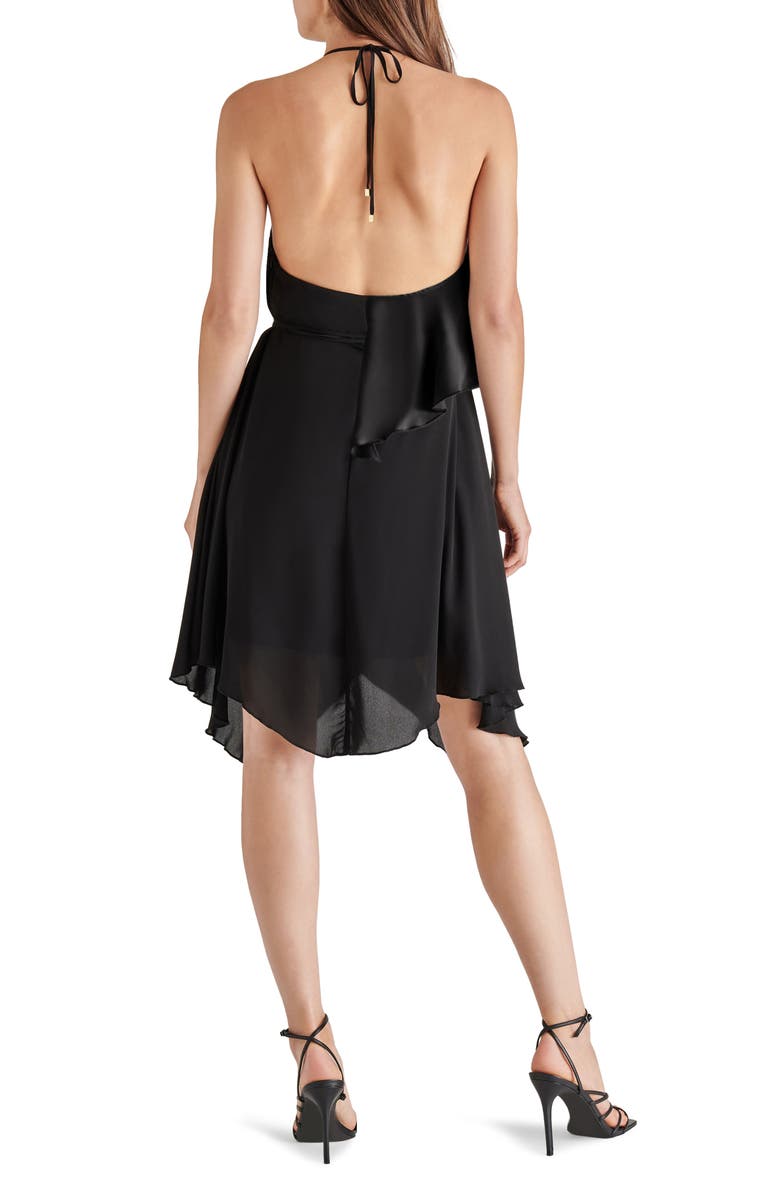 Steve Madden Florentina Rosette Ruffle Georgette Halter Dress ...