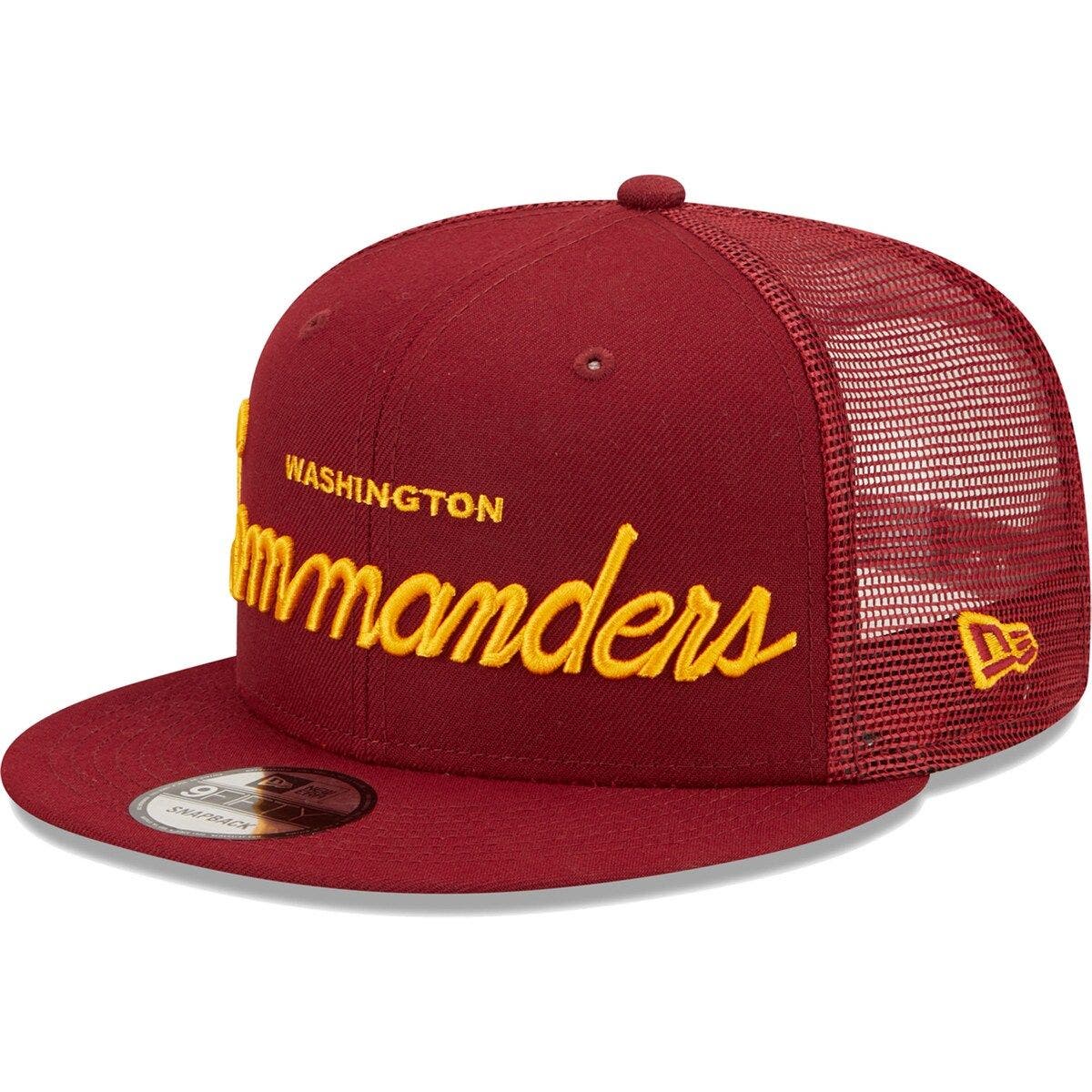 New Era Men's New Era Burgundy Washington Commanders Script 9FIFTY ...