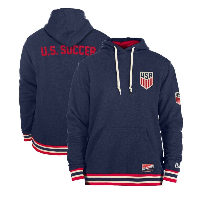 New Era Navy Usmnt Throwback Pullover Hoodie | ModeSens