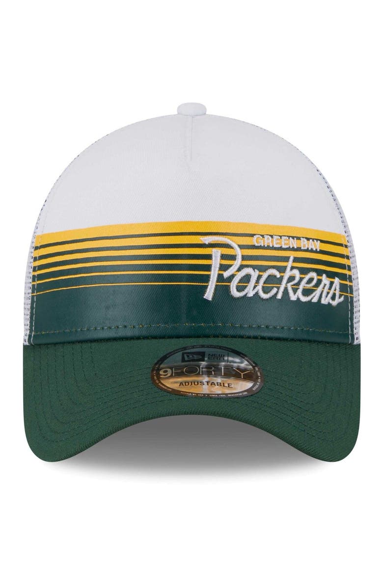 New Era Men's New Era Green Green Bay Packers Horizon A-Frame 9FORTY ...